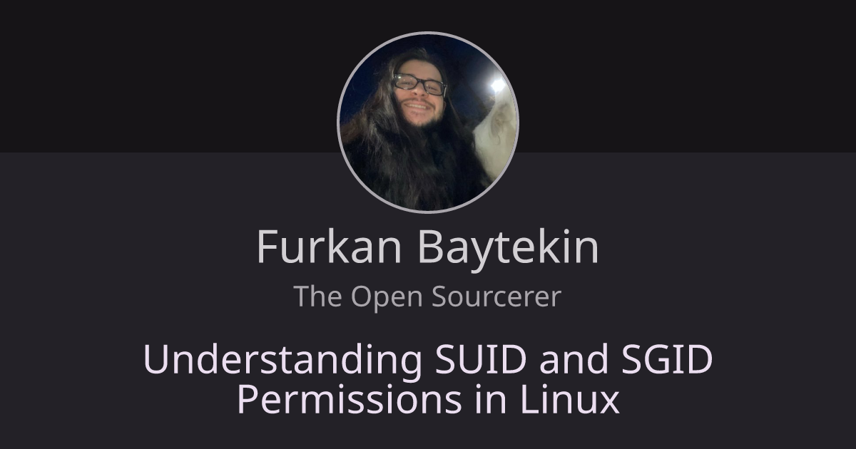 Understanding SUID and SGID Permissions in Linux | Furkan Baytekin